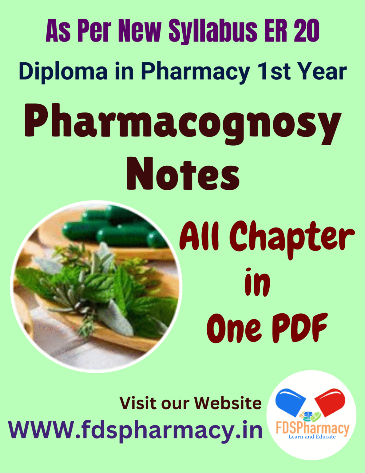 D.Pharmacy 1st Year Notes – FDSPharmacy